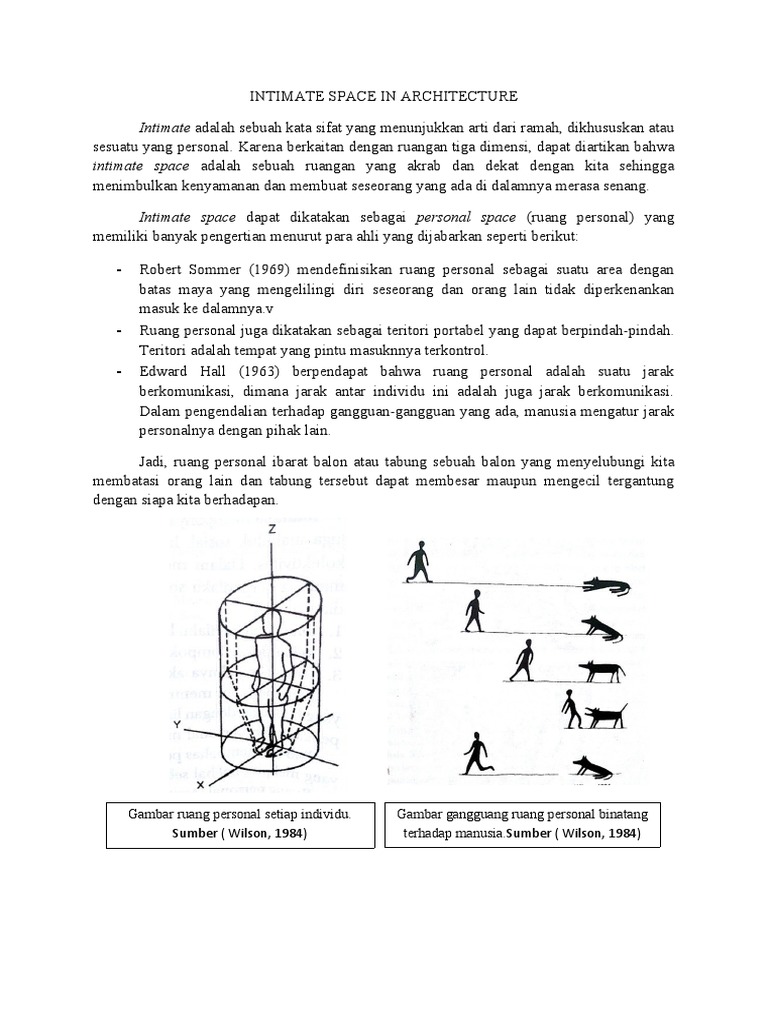 Intimate Space in Architecture | PDF