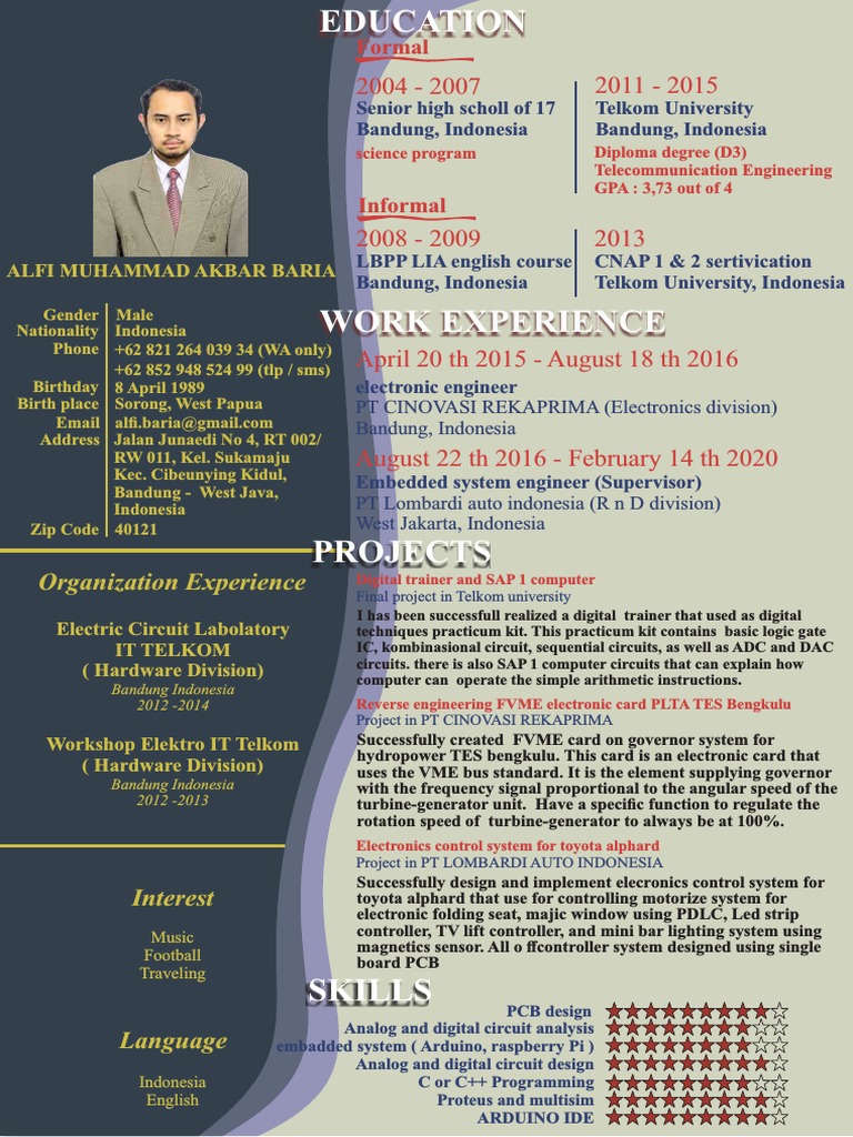 CV Alfi Baria Update | PDF | Analogue Electronics | Electronics