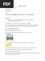 Fluid Pressure and Flow Phet Simulation Worksheet | PDF | Pressure ...
