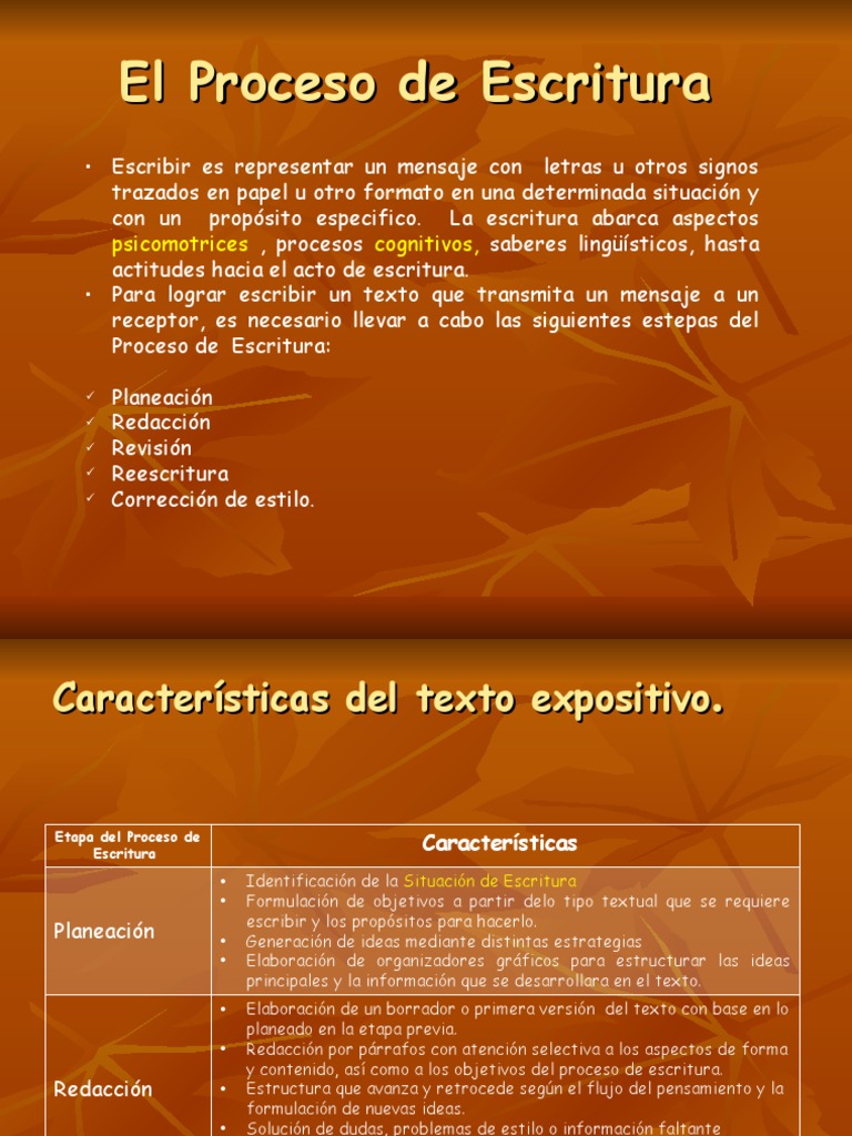 El Proceso de Escritura | PDF | Escritura | Planificación