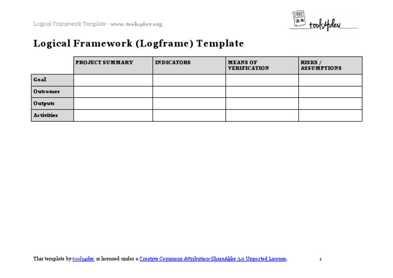 4 - Logframe Template | PDF