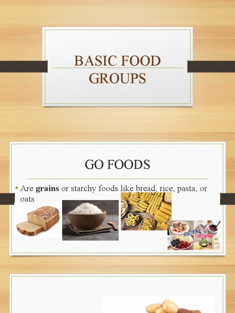 Basic Food Groups for Kids | PDF