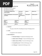 SOP For Material Inward and Outward Revised | PDF | Warehouse | Business