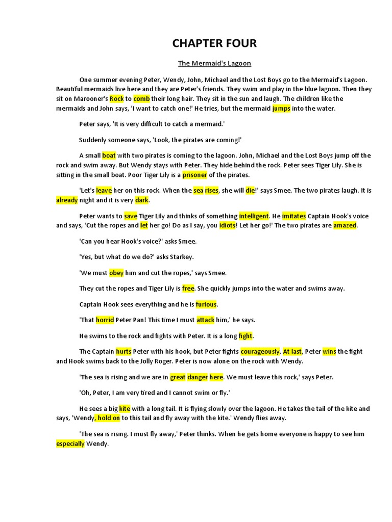 Peter Pan (Chapter IV) | Download Free PDF | Lost Boys (Peter Pan ...