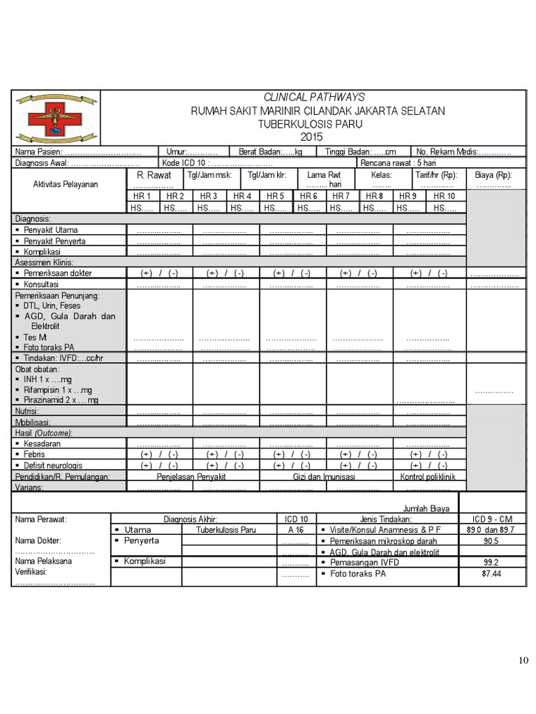 Clinical Pathway TB Paru | PDF