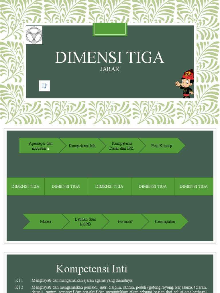 Dimensi Tiga Jarak Antar Titik | PDF