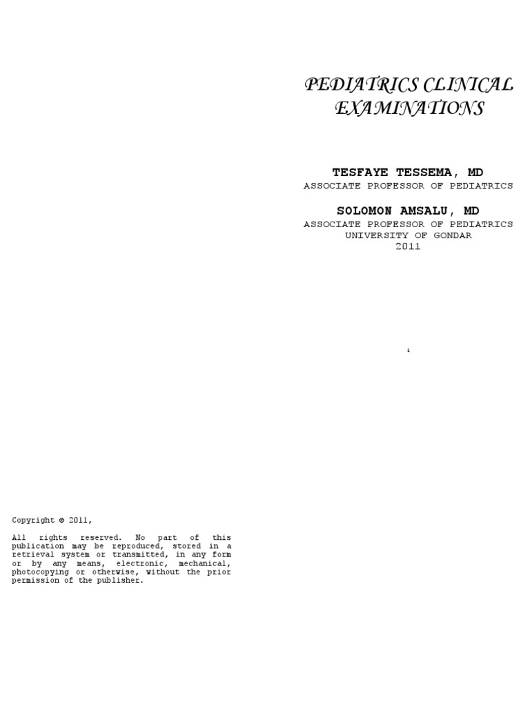 Blue Book Pediatrics | Download Free PDF | Pulse | Physiology