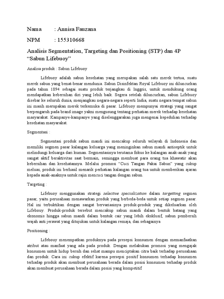 Analisis Segmentation | PDF