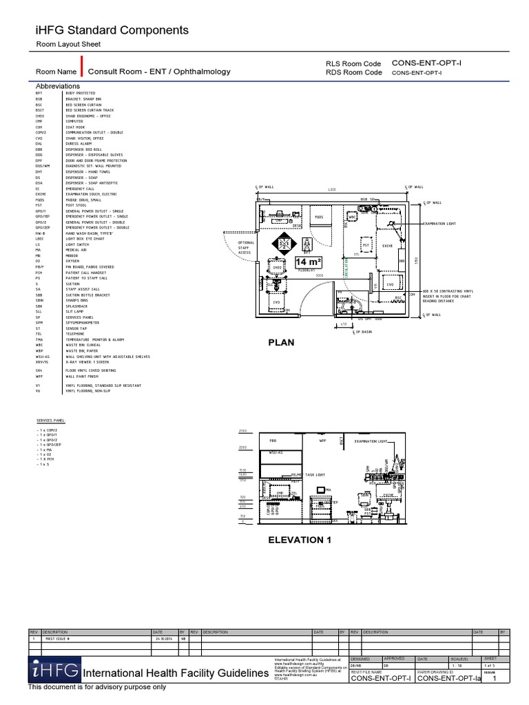 iHFG Standard Components: Consult Room - ENT / Ophthalmology Cons-Ent ...