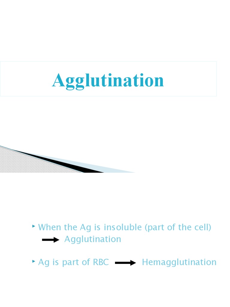 Agglutination | PDF | Clinical Medicine | Immunology