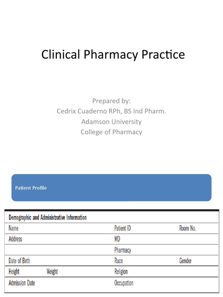 Clinical Pharmacy Practice | PDF | Medical Diagnosis | Therapy