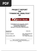 Project Report On ICICI Bank by GAURAV NARANG | PDF | Reserve Bank Of ...