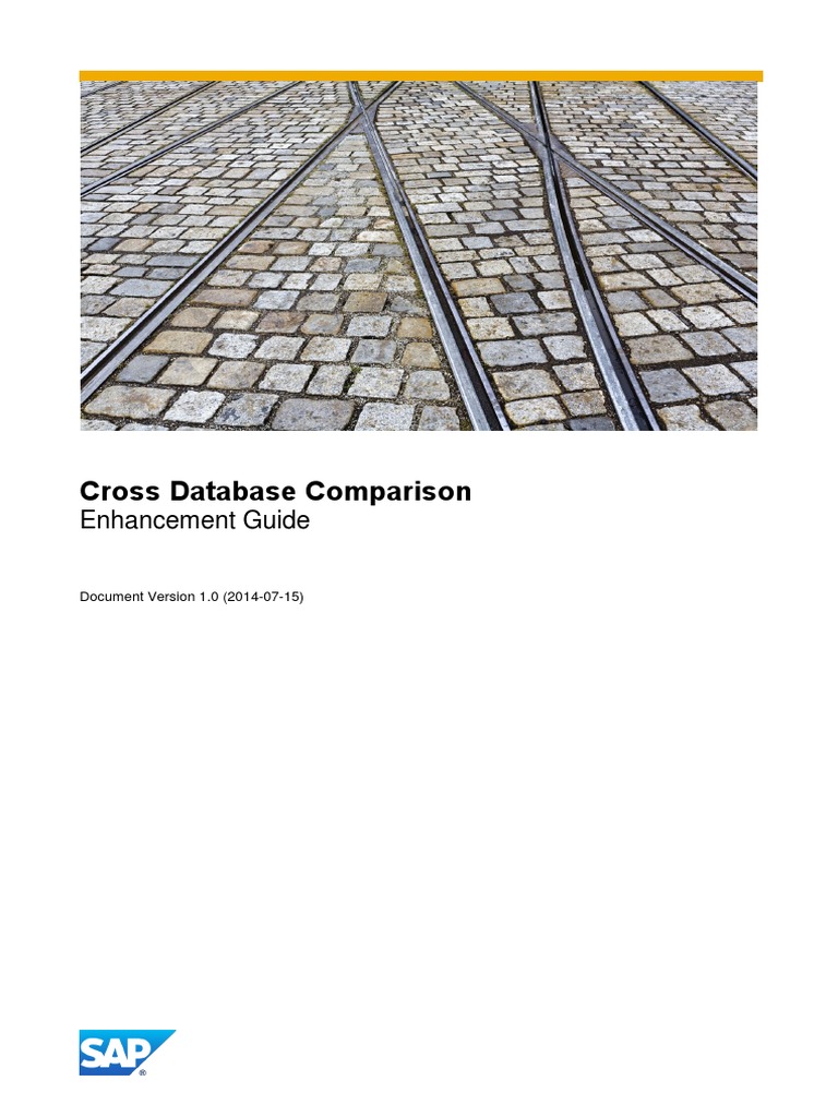 Cross Database Comparison: Enhancement Guide | PDF | Method (Computer ...