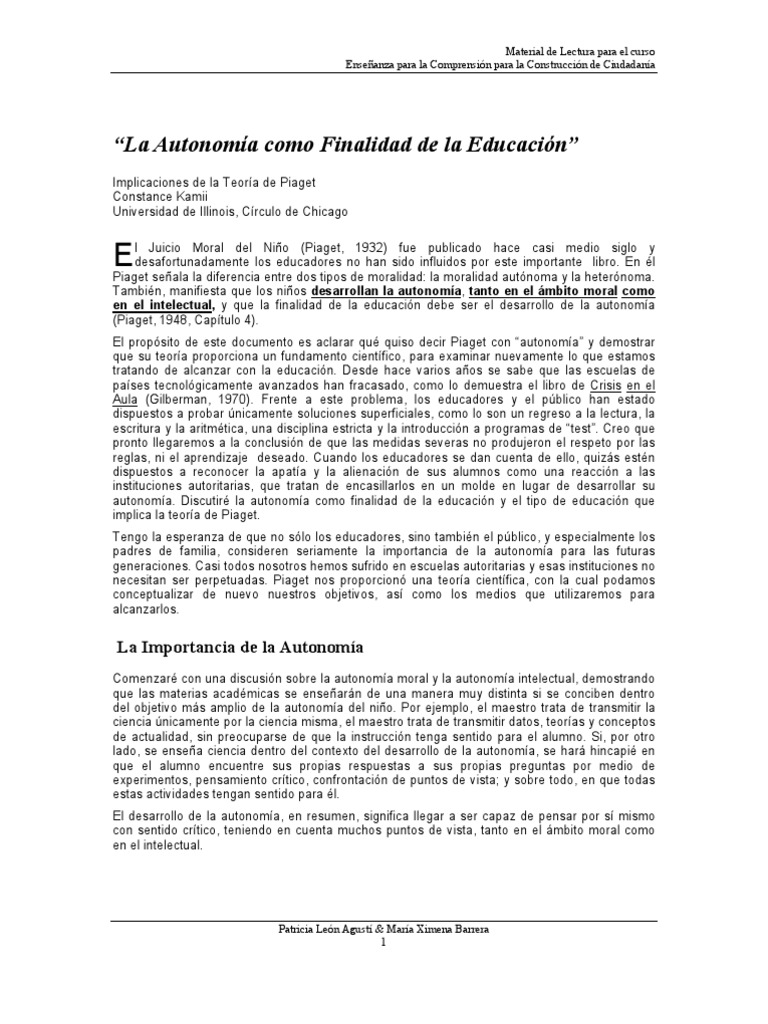 Autonomia | PDF | Moralidad | Adultos