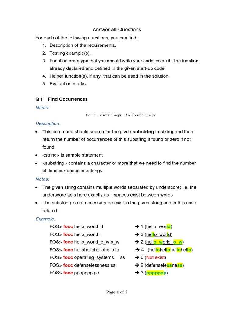 Operatingsystems Assignment Pdf String Computer Science Array Data Structure