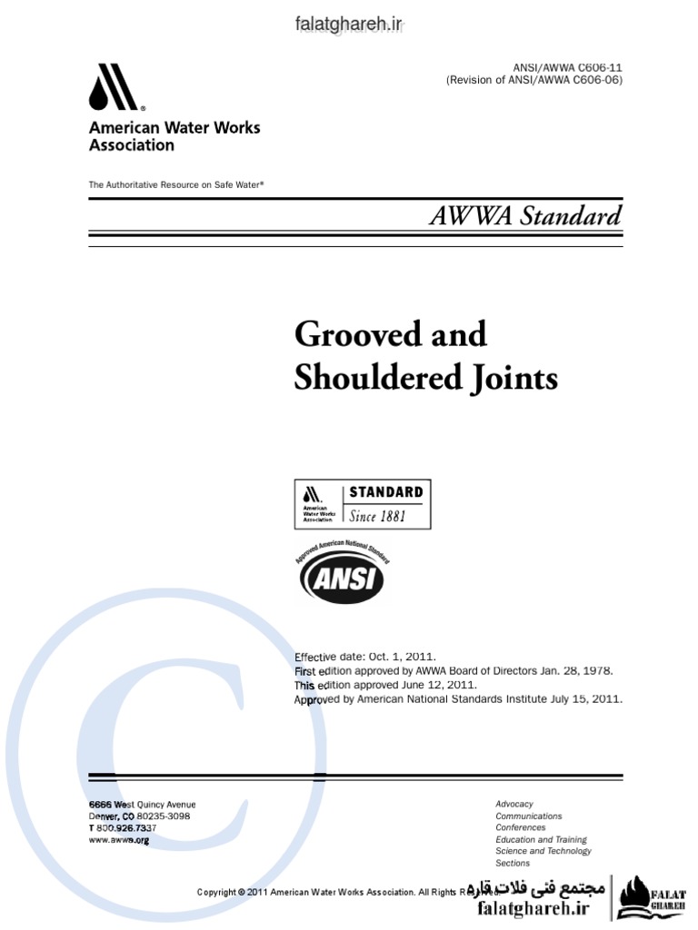 Awwa C606 | PDF