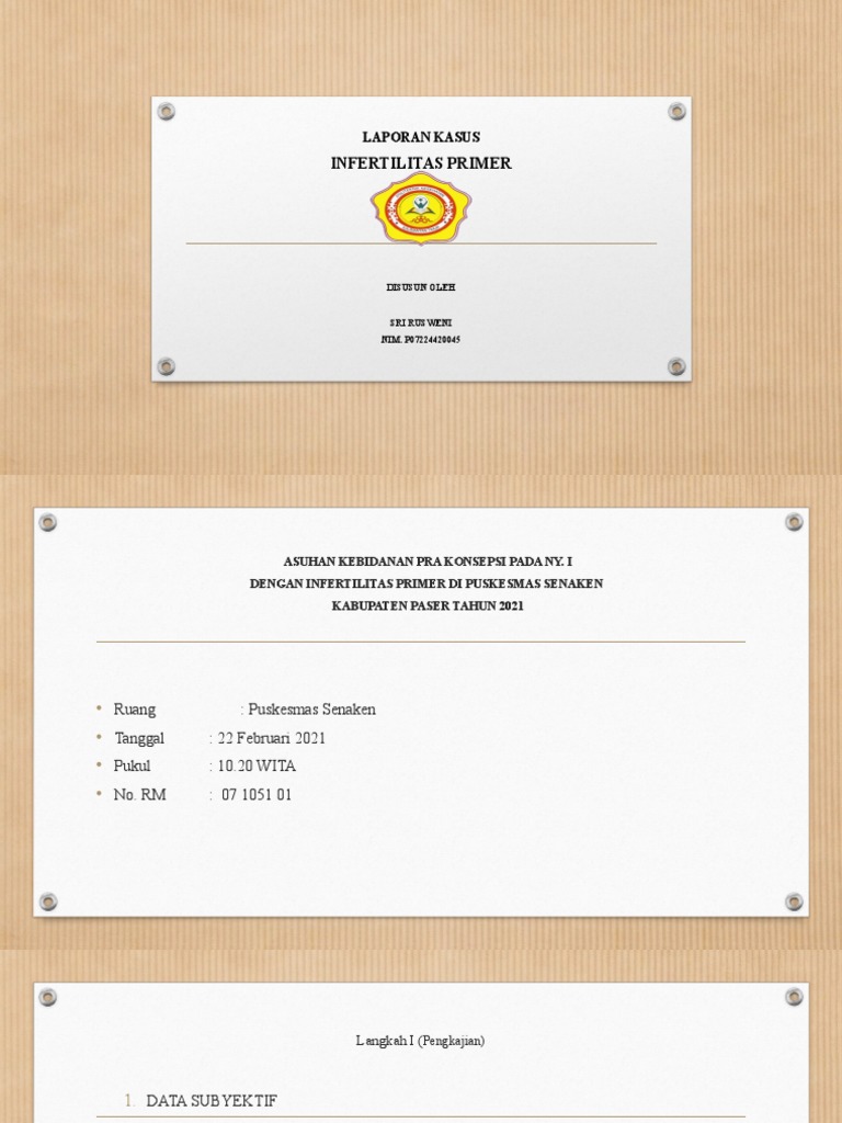 Penanganan Infertilitas Primer Ny. I | PDF | Kesehatan Holistik