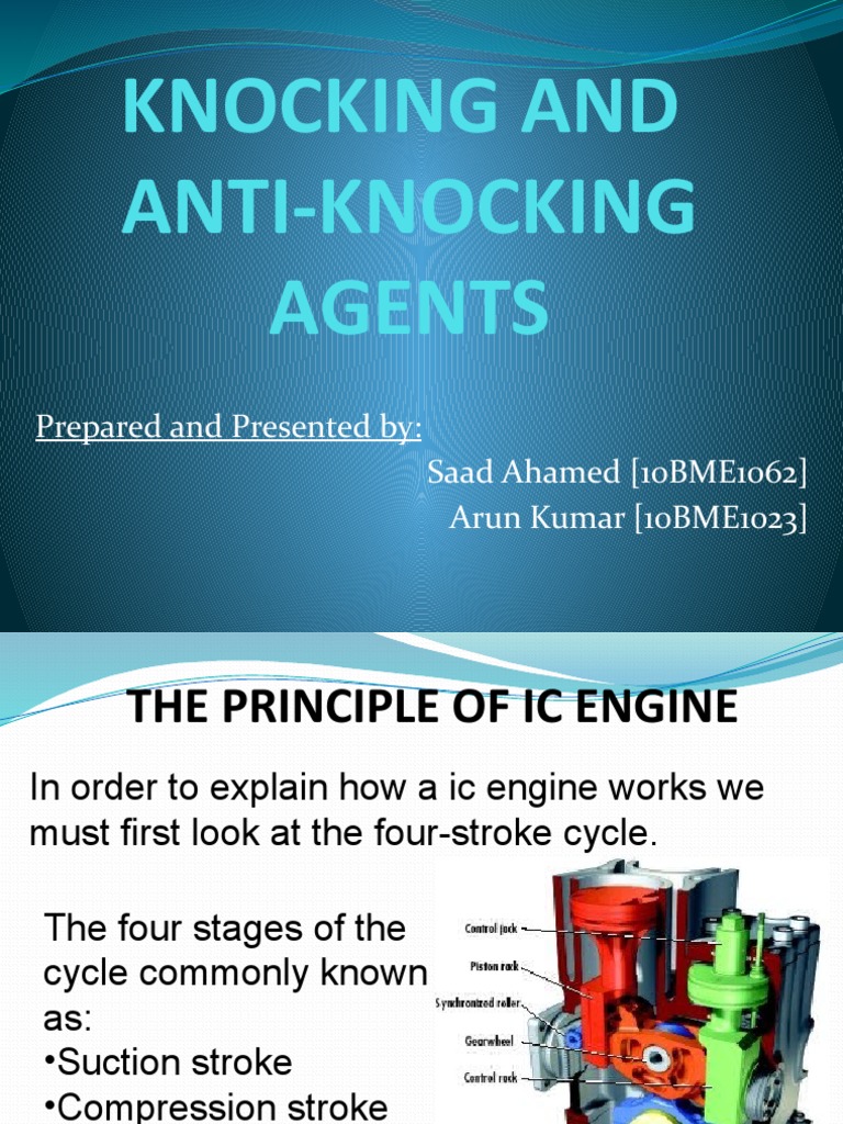 Knocking and Anti Knocking | PDF | Internal Combustion Engine | Diesel ...