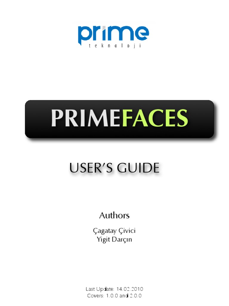 Prime Faces Users Guide 140210 | PDF | Boolean Data Type | Java Servlet