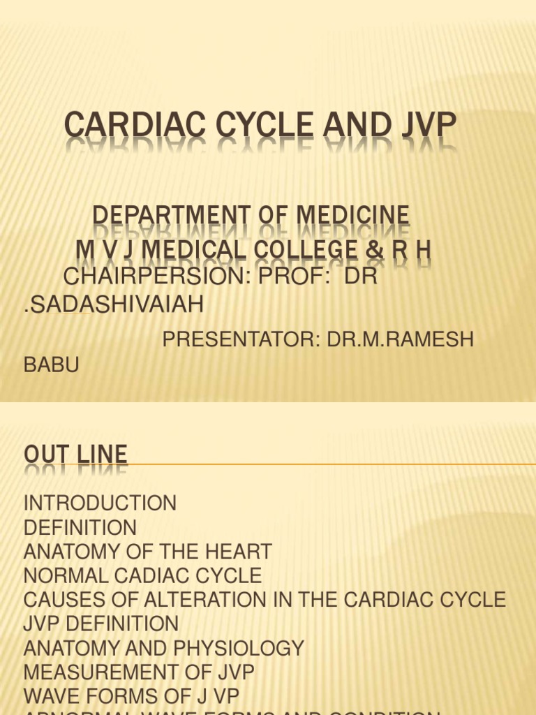 Cardiac Cycle JVP | PDF | Heart Valve | Diastole
