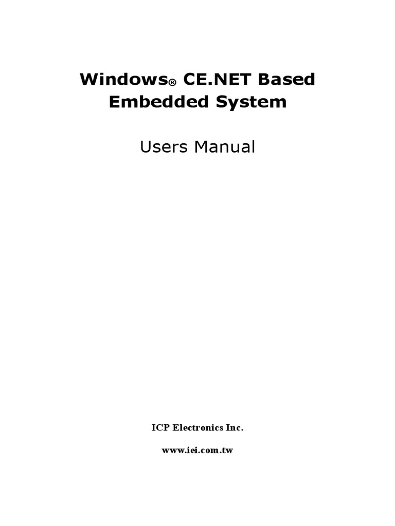 Windows CE - NET Based Embedded System | PDF | Microsoft Visual Studio ...