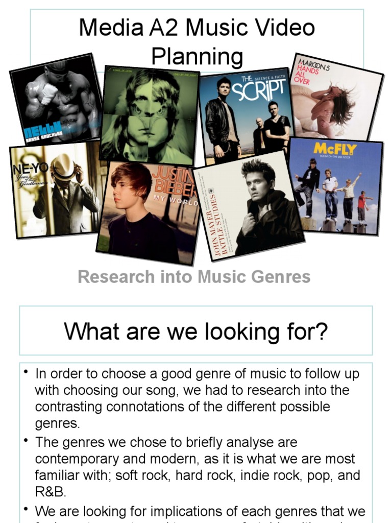 Media A2 - Music Genres | PDF | Rock Music | Rhythm And Blues