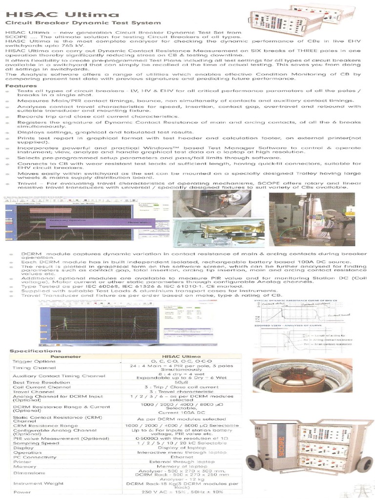 Circuit Breaker Dynamic Test System | PDF