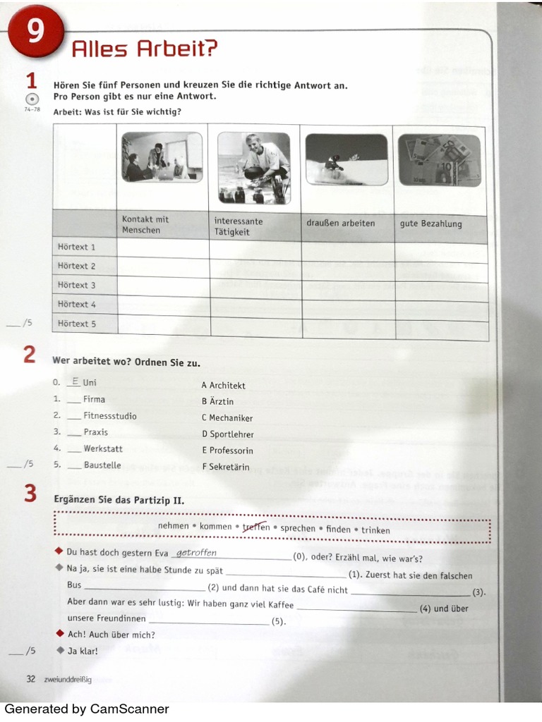 Testheft A1 - E. 9 | PDF