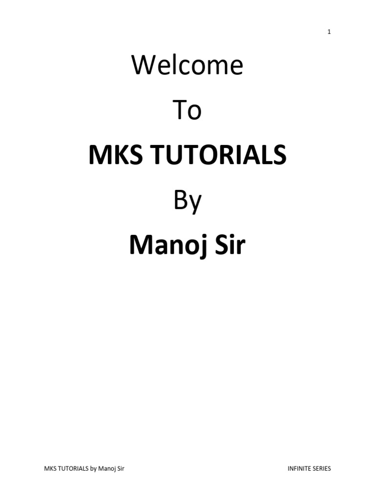 Sequence & Series Engineering Mathematics. | Download Free PDF | Complex Analysis | Mathematical ...