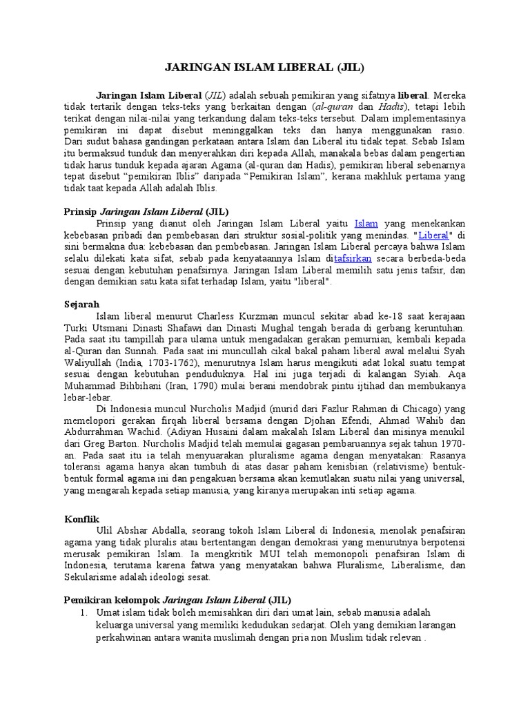 Jaringan Islam Liberal | PDF