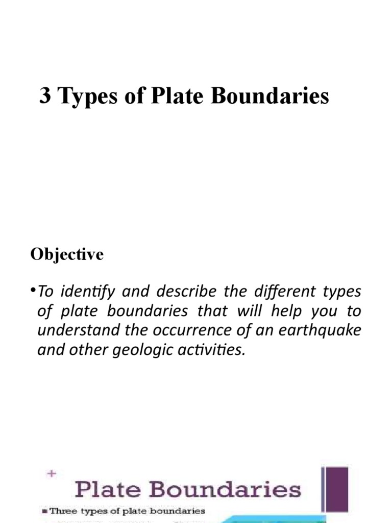 3 Types of Plate Boundaries | Download Free PDF | Plate Tectonics ...
