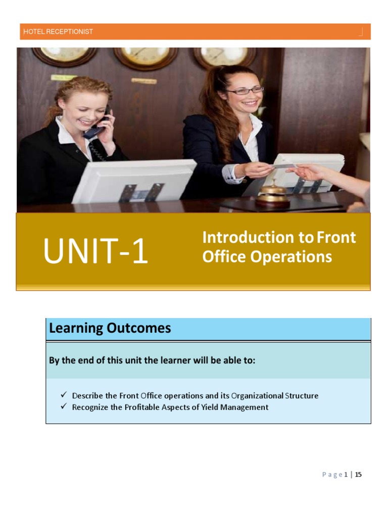 Front Office Operations: An Overview of the Key Responsibilities and ...