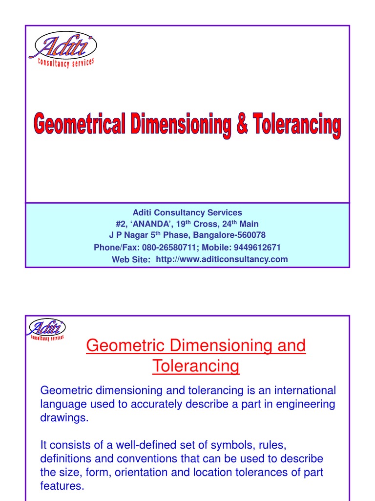 GD&T Training Sample Slides | Engineering Tolerance | Geometry