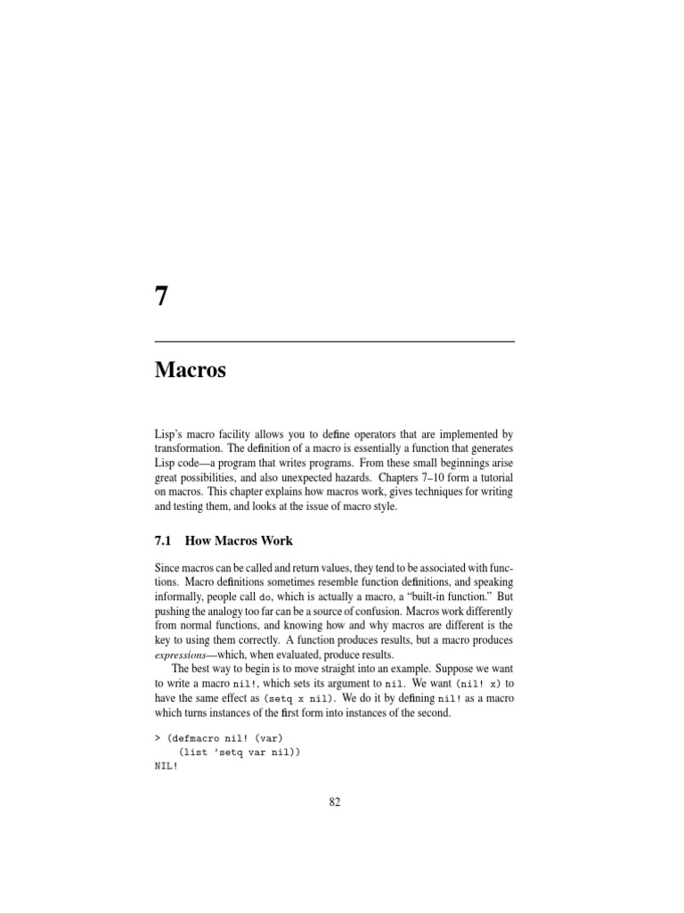 7 1 How Macros Work Download Free Pdf Subroutine Macro Computer Science