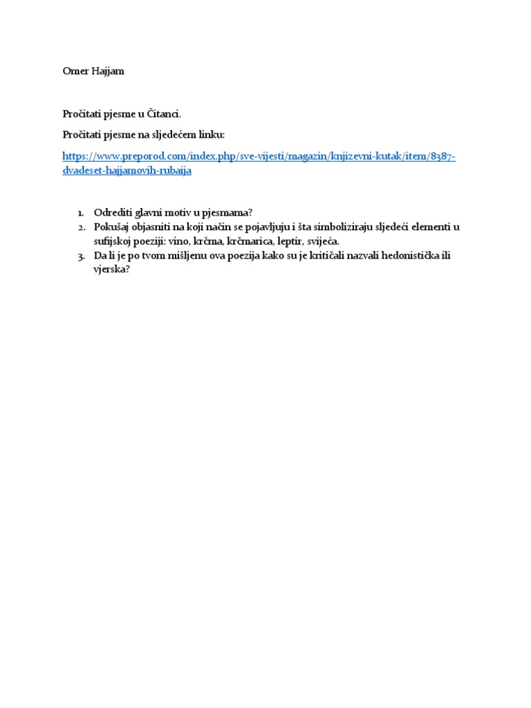 Omer Hajjam | PDF