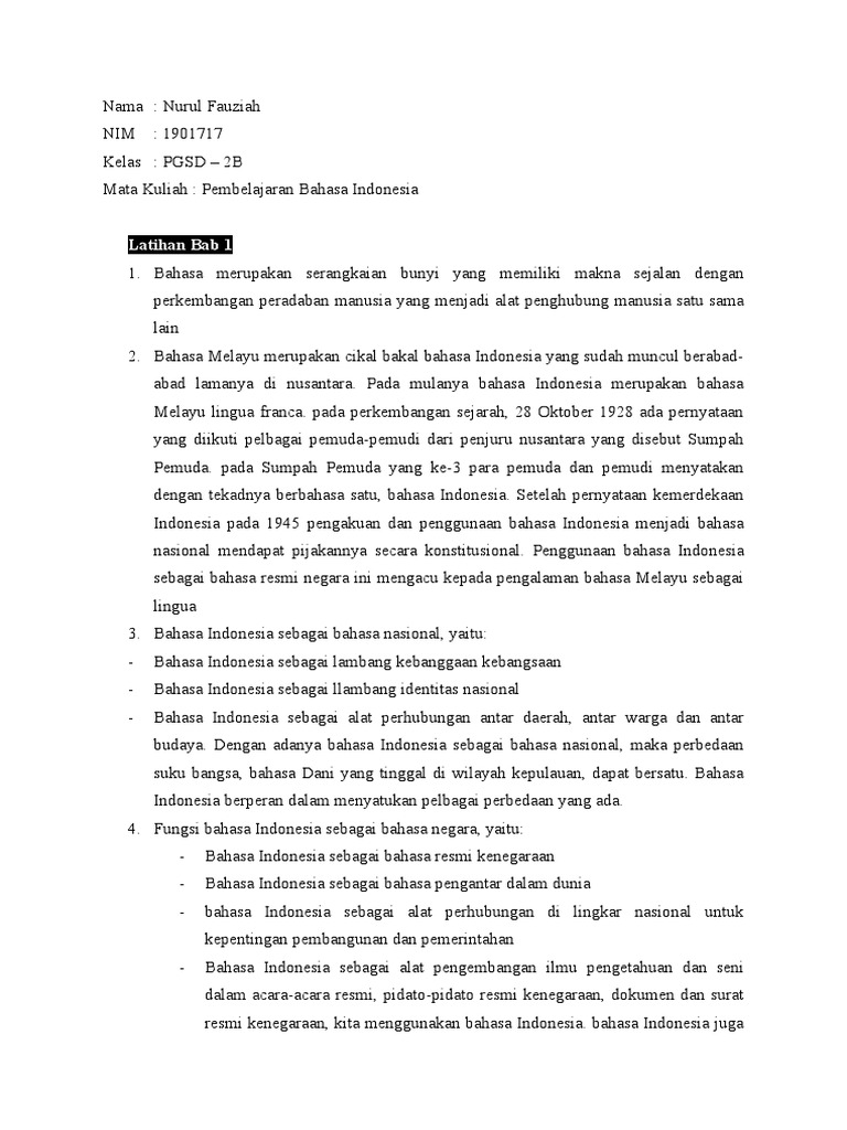 Jawaban Buku PBI | PDF | Karier & Perkembangan | Seni & Disiplin Bahasa