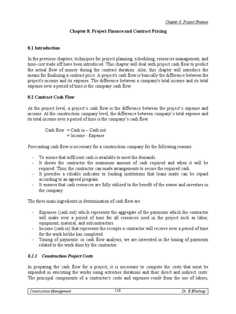 CH8 Project Finance | PDF | Interest | Cost