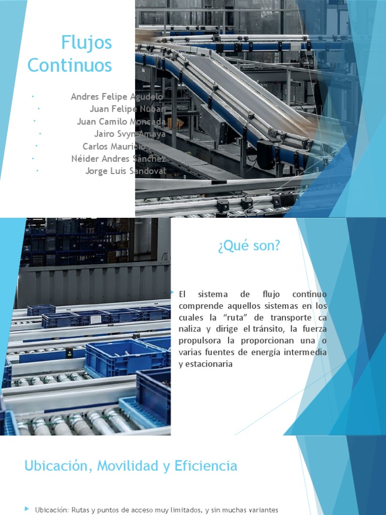 Flujos Continuos | PDF | Transporte por tubería | Transporte