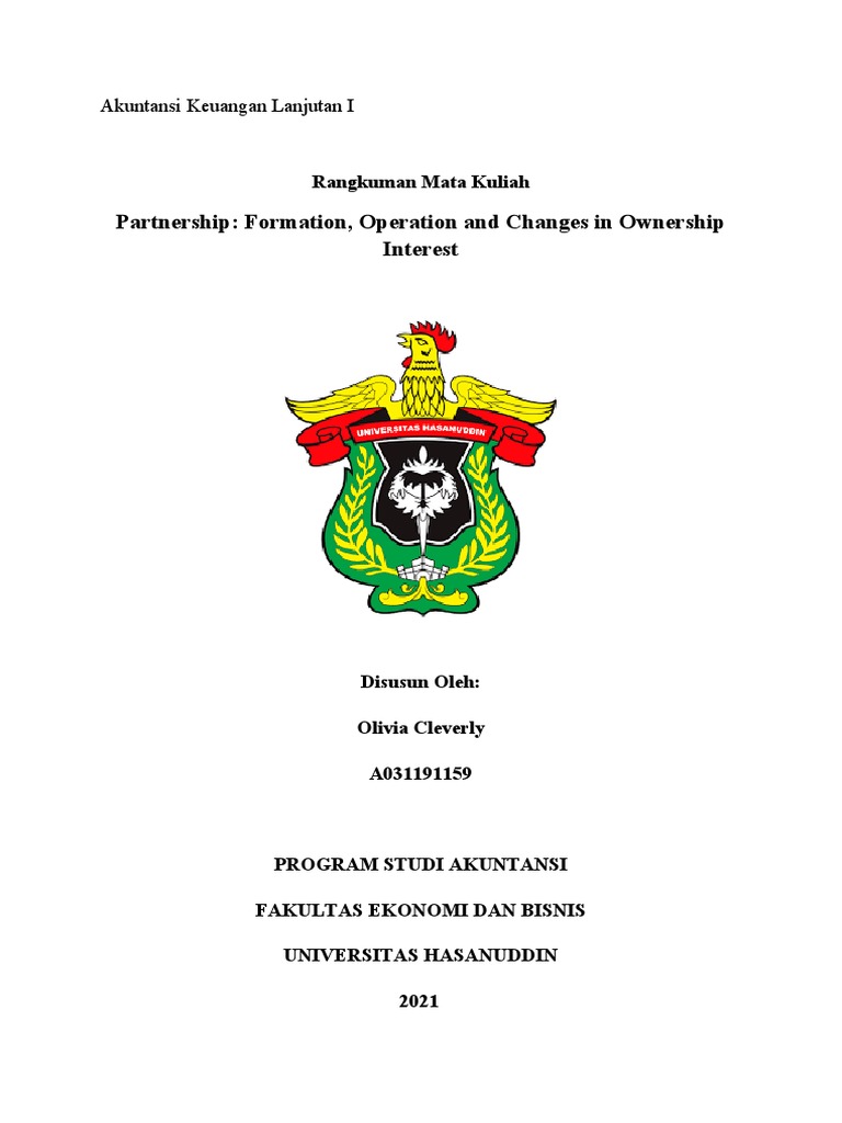 Contoh RMK Kuliah Akuntansi Persekutuan | PDF