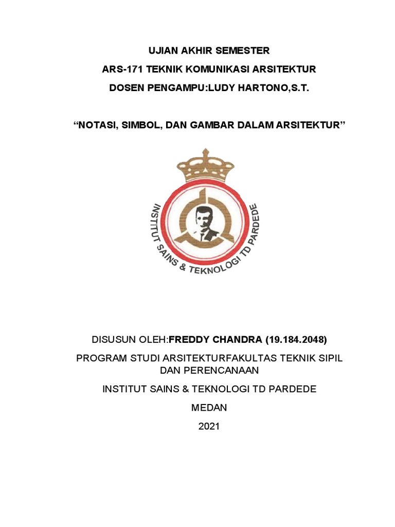 Notasi Dan Simbol Arsitektur Freddy Chandra 19.184.2048 | PDF