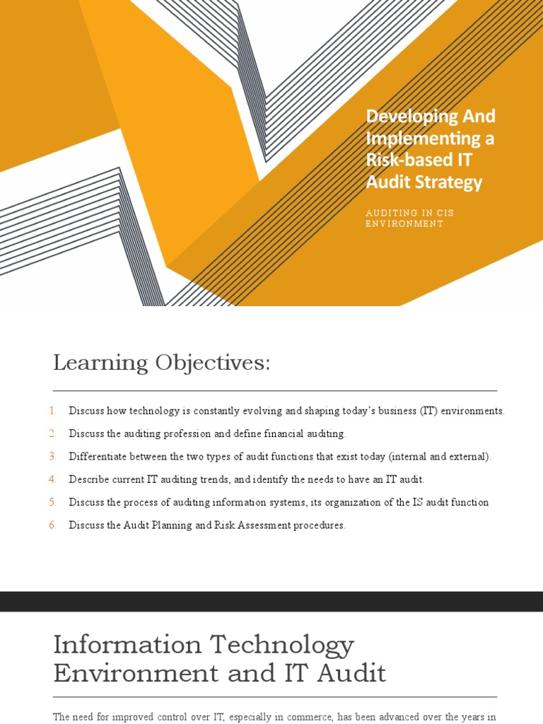 Auditing in CIS Environment - Topic 1 | PDF | Financial Audit | Audit