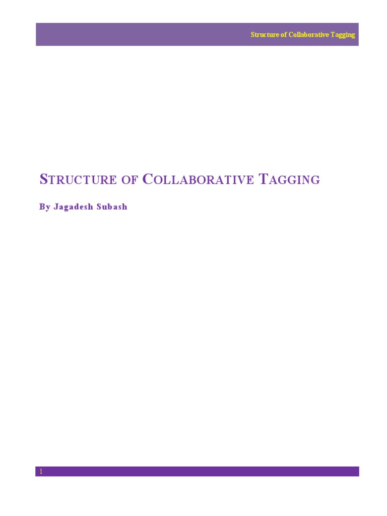 Structure of Collaborative Tagging | PDF | Tag (Metadata) | Cognition