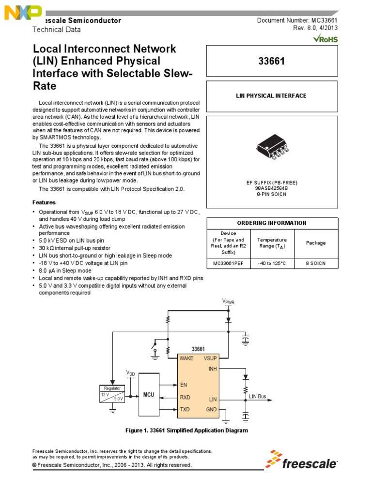 Local Interconnect Network (LIN) Enhanced Physical Interface With ...