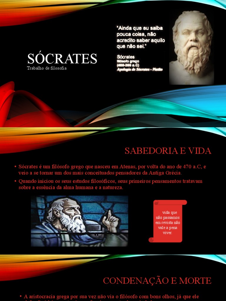 slides_Sócrates[1] | PDF | Sócrates | Sabedoria
