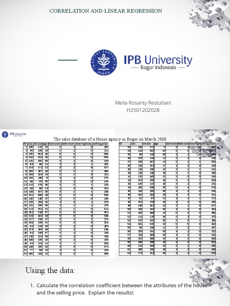 Correlation and Linear Regression | PDF | Correlation And Dependence ...