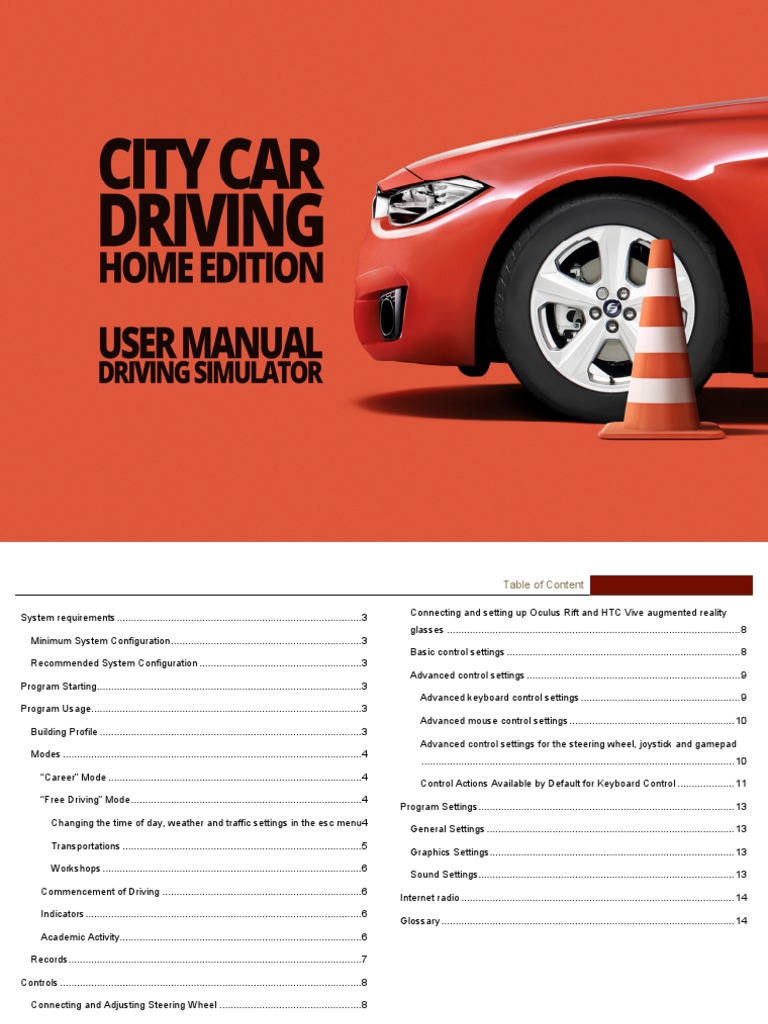 City Car Driving. Home Edition Eng 1.5.9 Manual | PDF | Manual ...