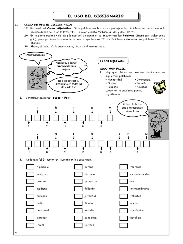 El Uso Del Diccionario | PDF | Naturaleza