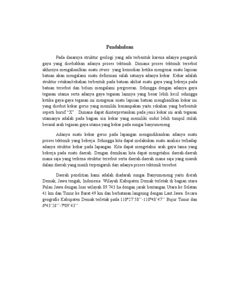 Pendahuluan Kekar Gerus | PDF