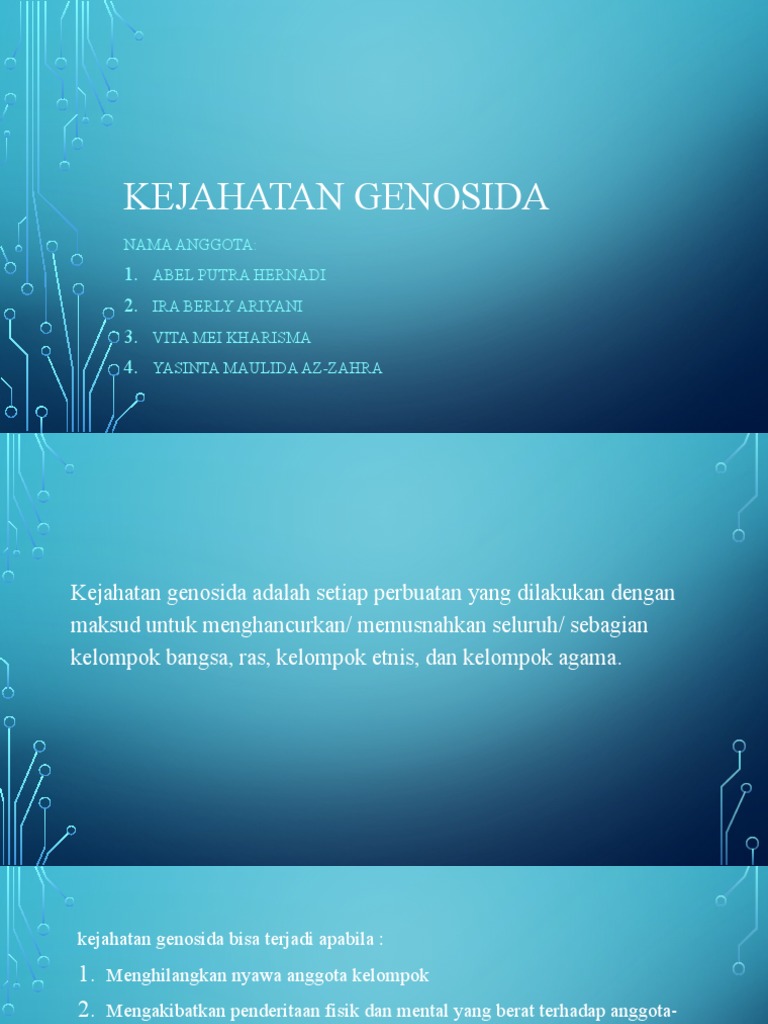 Kejahatan Genosida | PDF