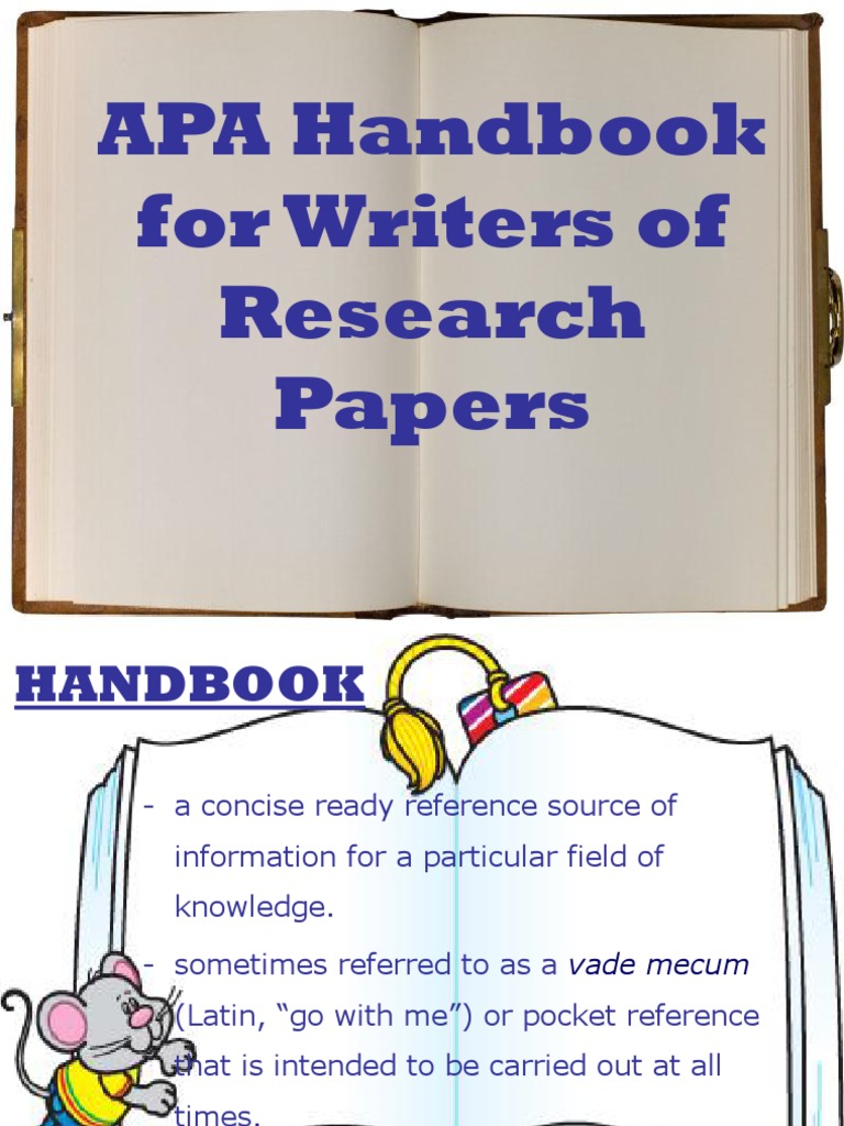 APA Handbook | PDF | Apa Style | Citation